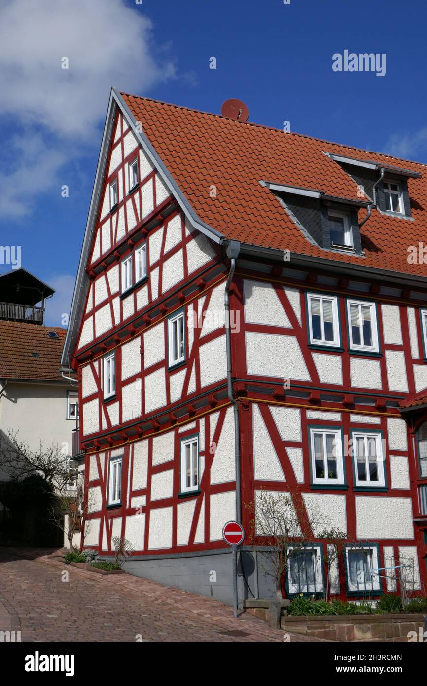 Historic old town of Schlitz Stock Photo - Alamy