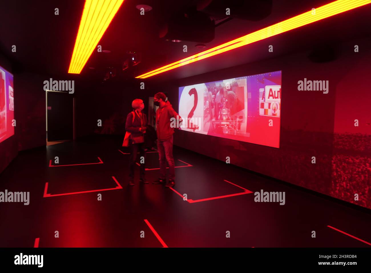 Silverstone Experience Northamptonshire UK museum lights light red ...