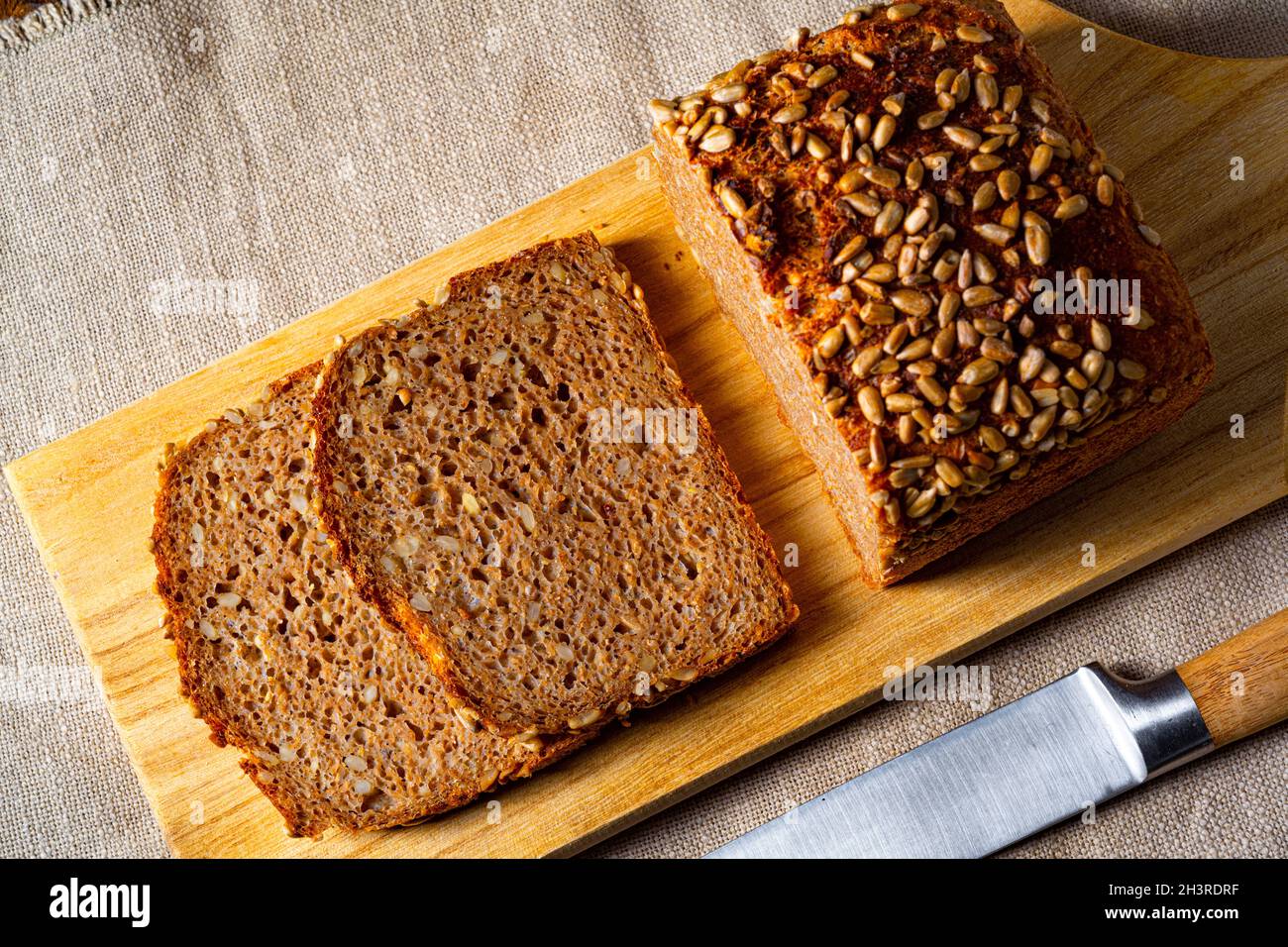 Moist wholemeal bread, crushed or ground whole grain Stock Photo - Alamy