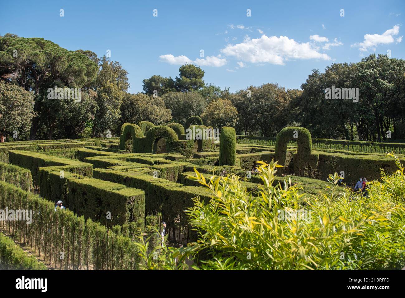 Labyrinth Park Horta Barcelona Catalonia High Resolution Stock ...