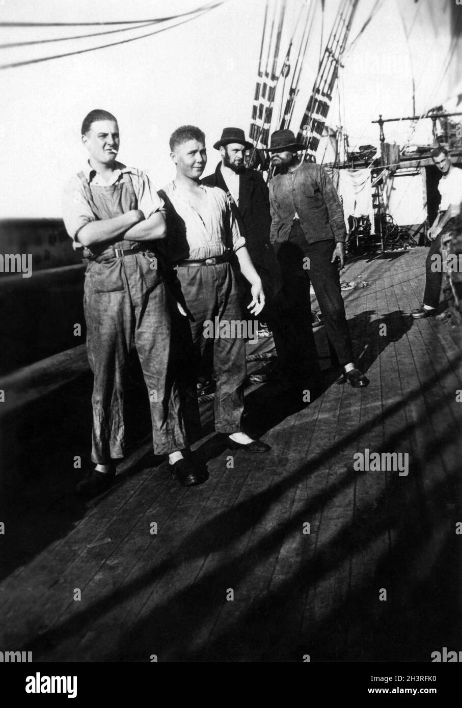 Five masted barque Black and White Stock Photos & Images - Alamy