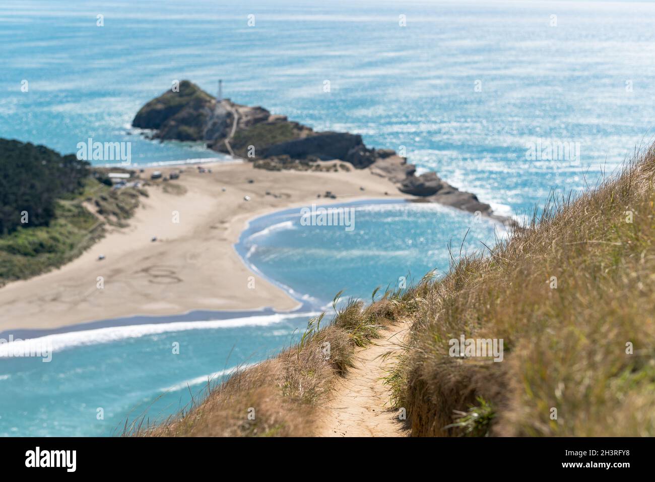 Castle Point, Lighthouse, New Zealand Stock Photo - Alamy