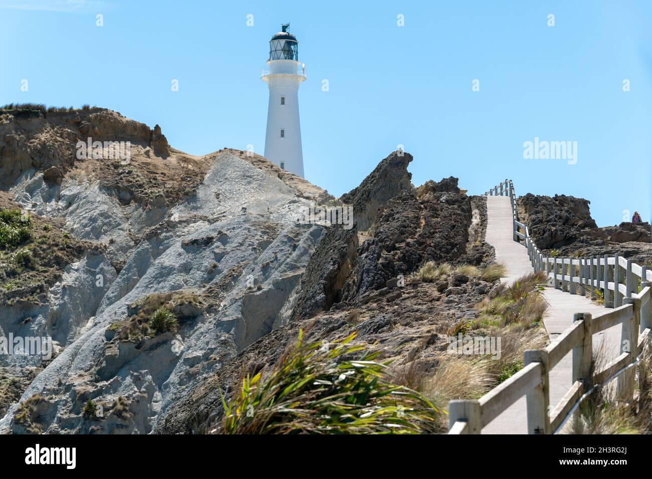 Castle Point, Lighthouse, New Zealand Stock Photo - Alamy