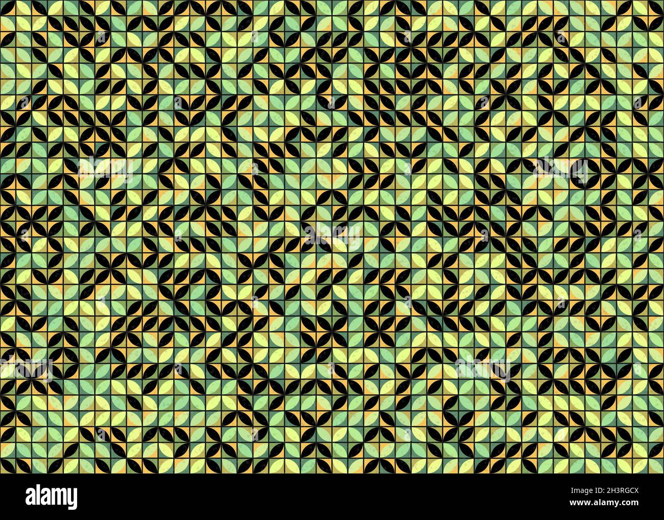 Abstract Geometrical generative computational art illustration Stock ...