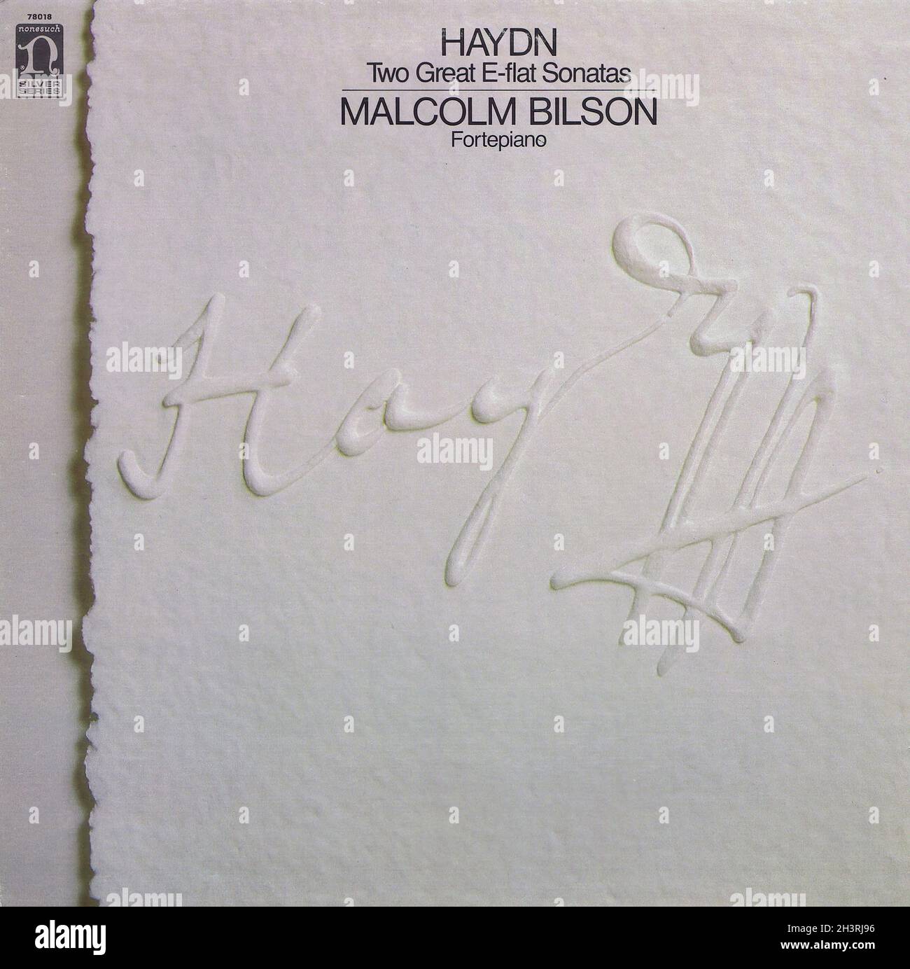 Haydn Sonatas - Bilson Nonesuch - Classical Music Vintage Vinyl Record Stock Photo - Alamy