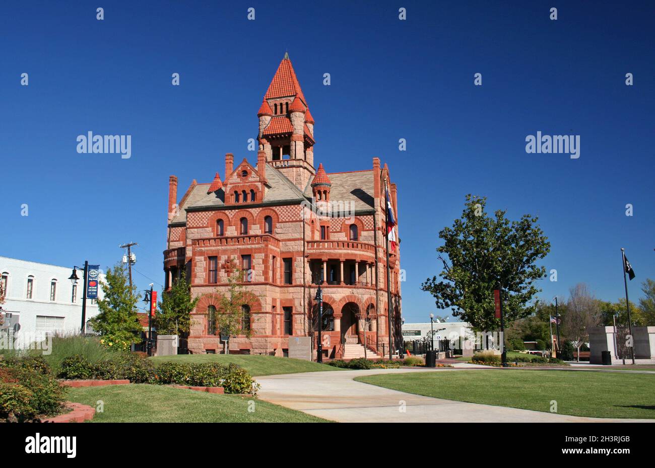 Historic Hopkins County Courthouse in Sulphur Springs, Texas Stock ...