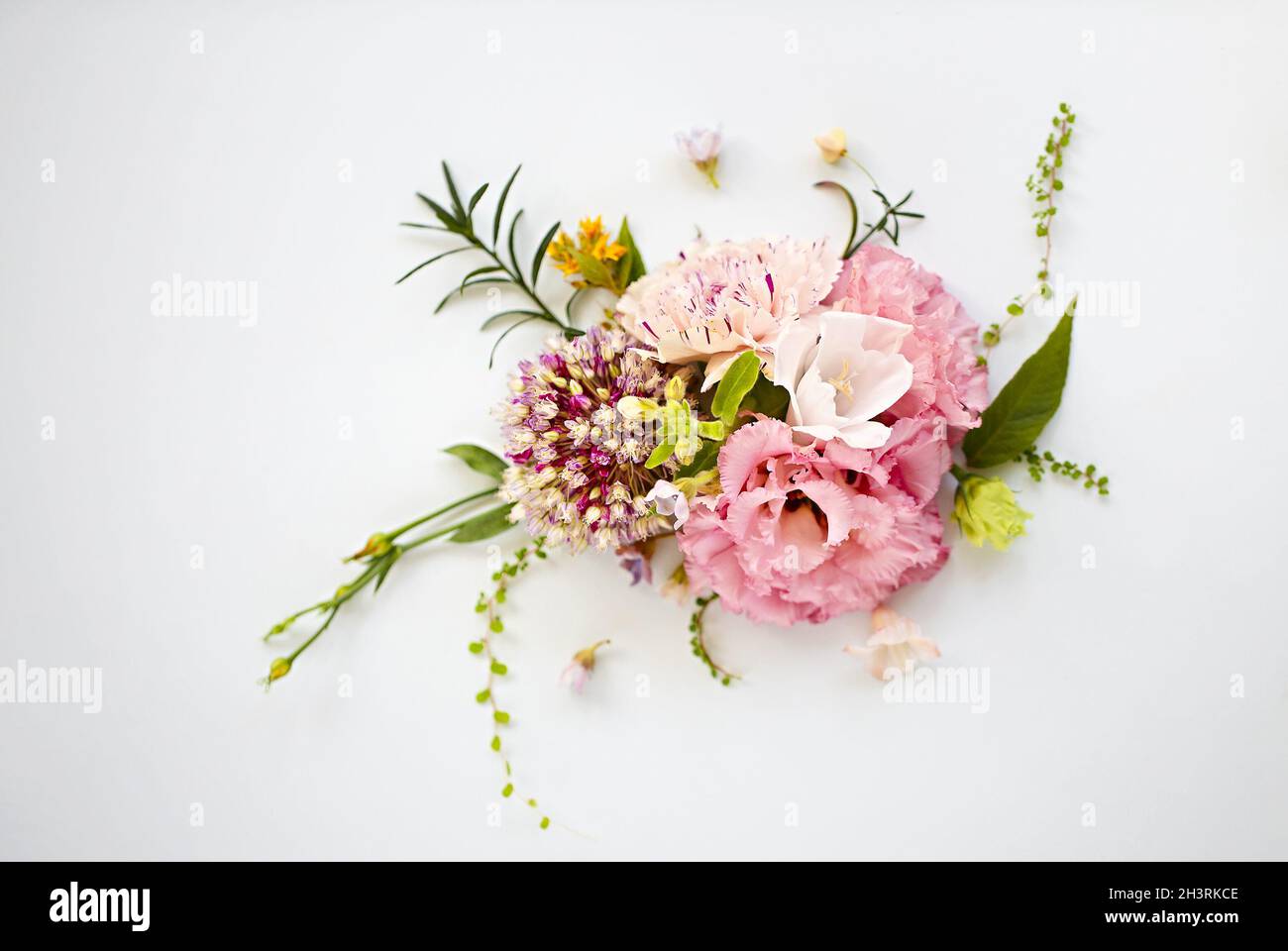 Natural composition of fresh flowers Stock Photo - Alamy