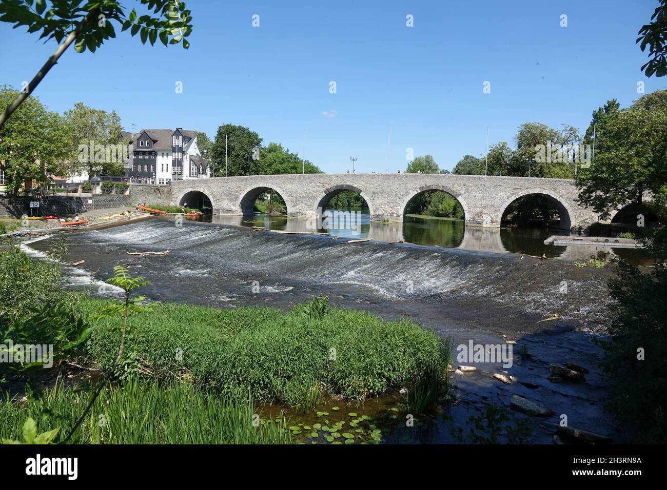 Old Lahn bridge in Wetzlar Stock Photo - Alamy