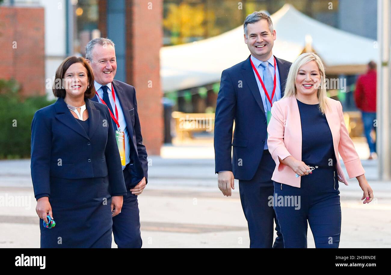Sinn Fein leader Mary Lou McDonald and Sinn Fein Vice President ...