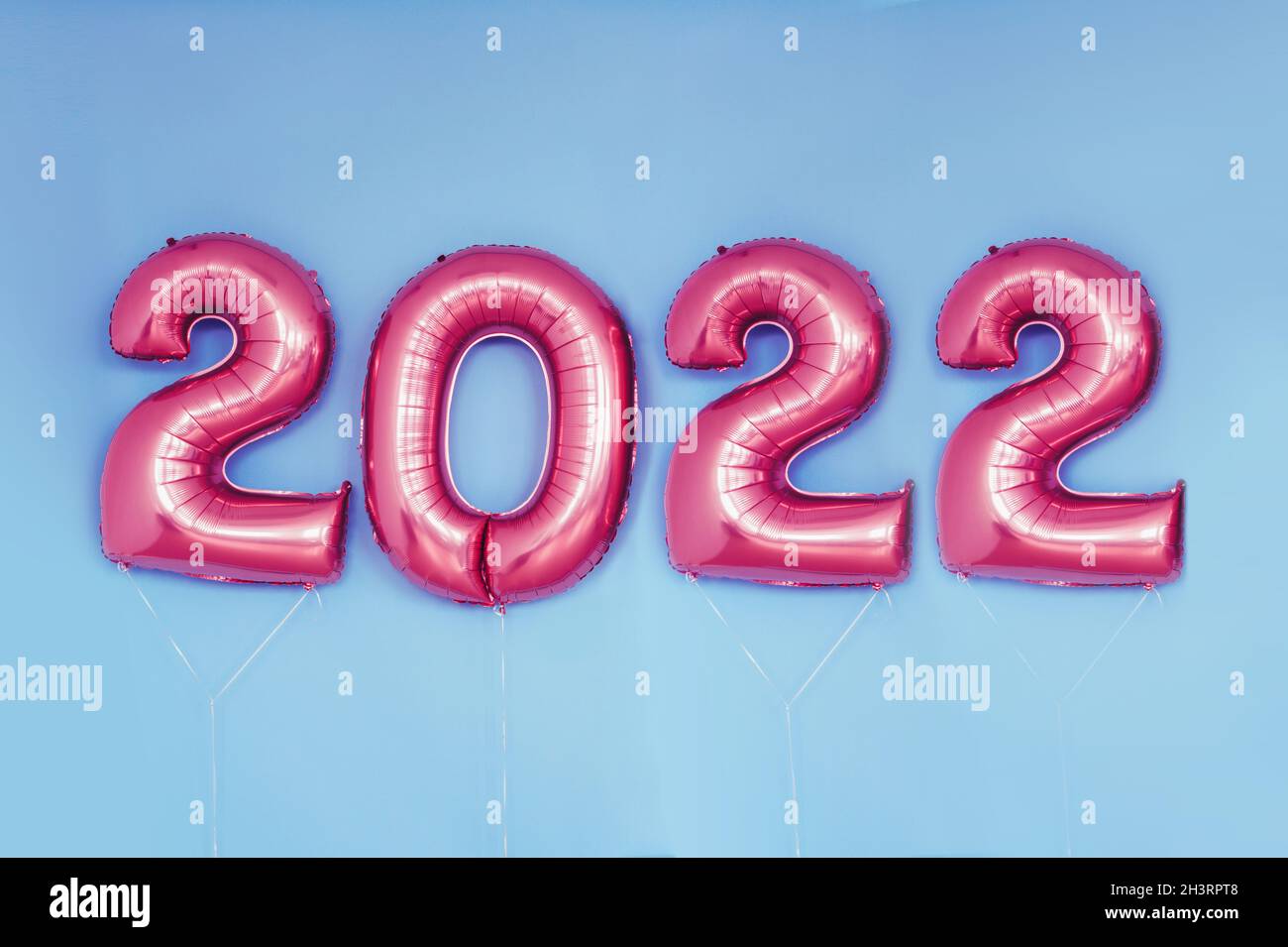 New Year 2022 Inflatable Figures Numbers balloons. Celebration, holiday ...