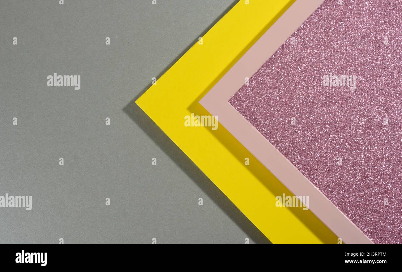 Modern bright background with sheets of paper with shadow. Template for ...