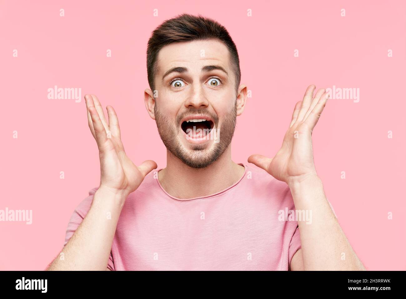 Excitement face close up hi-res stock photography and images - Alamy