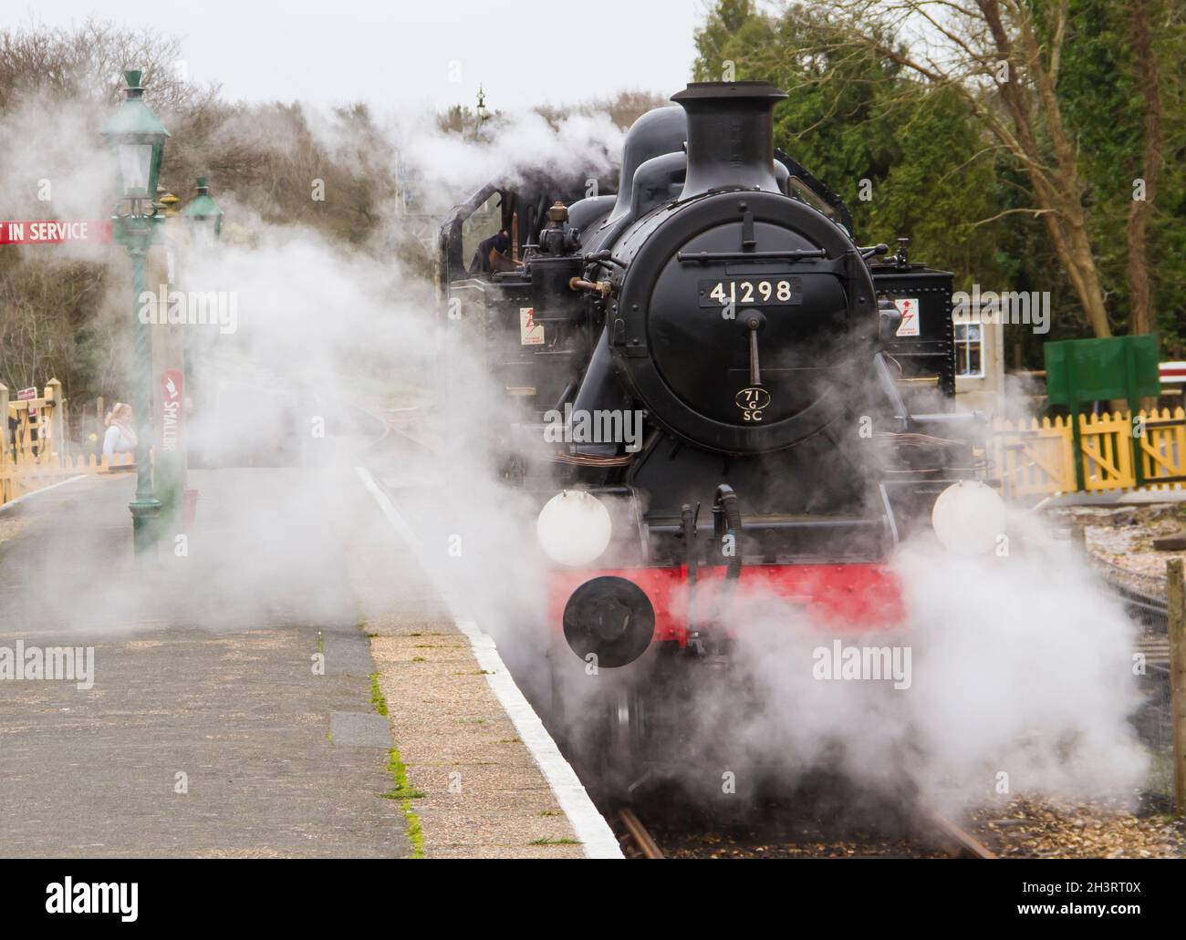 isle of Wight steam railway 2019, featuring one of the line's Ivatt ...