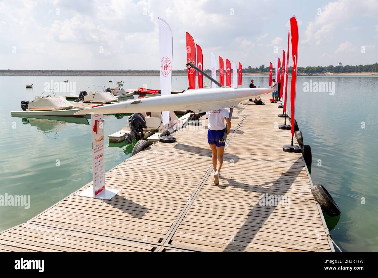Cukurova University Rowing Team training facility in Adana, southern ...