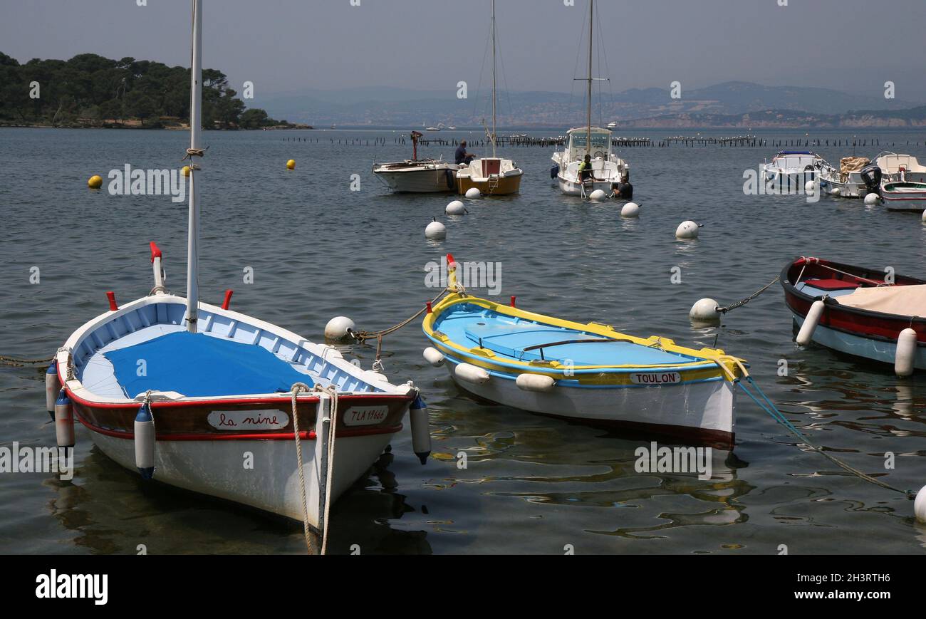 boats in the harbour of bandol, french riviera, france Stock Photo - Alamy
