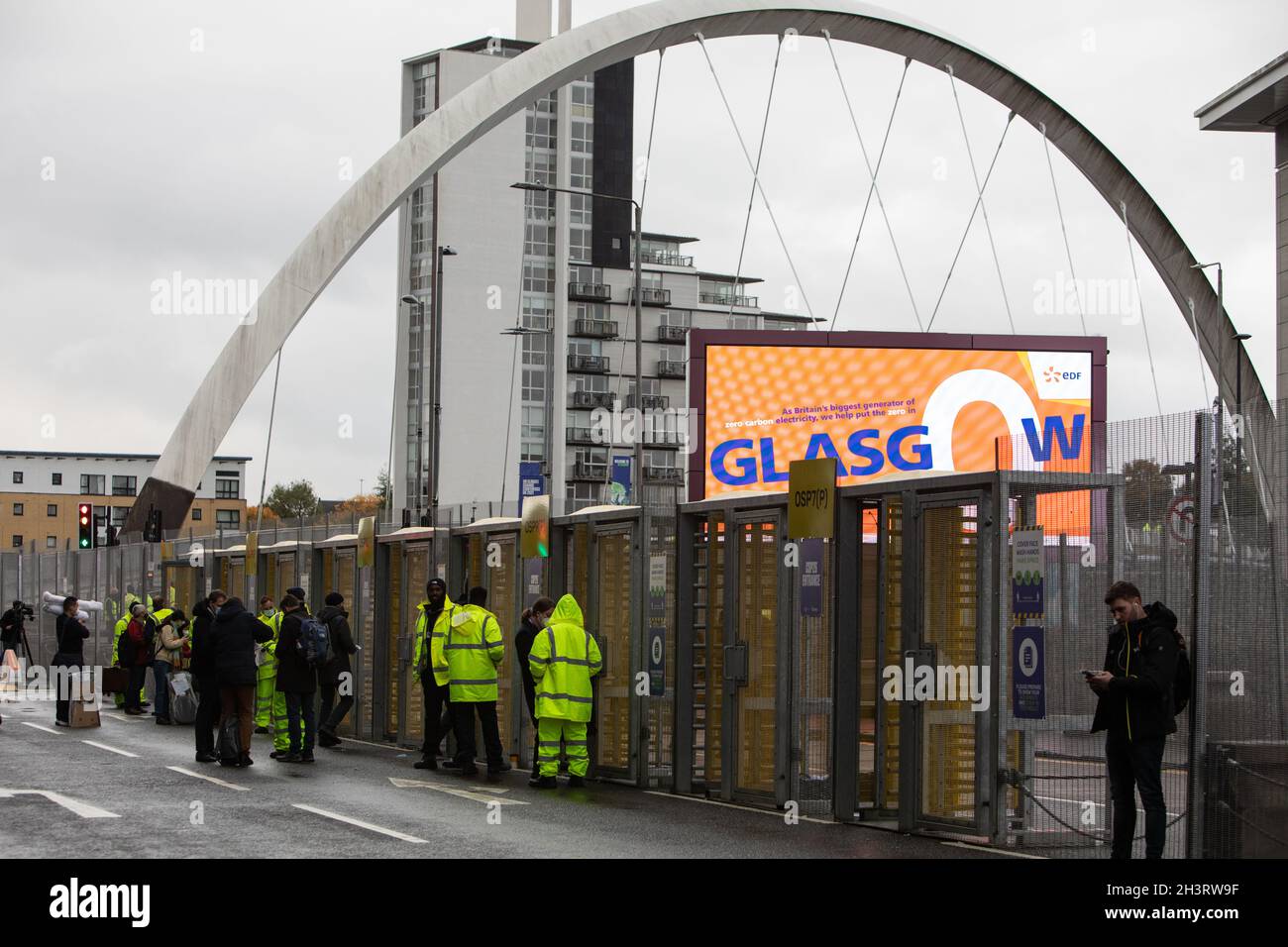 Glasgow, UK. Exteriors of the venues of the 26th UN Climate Change ...