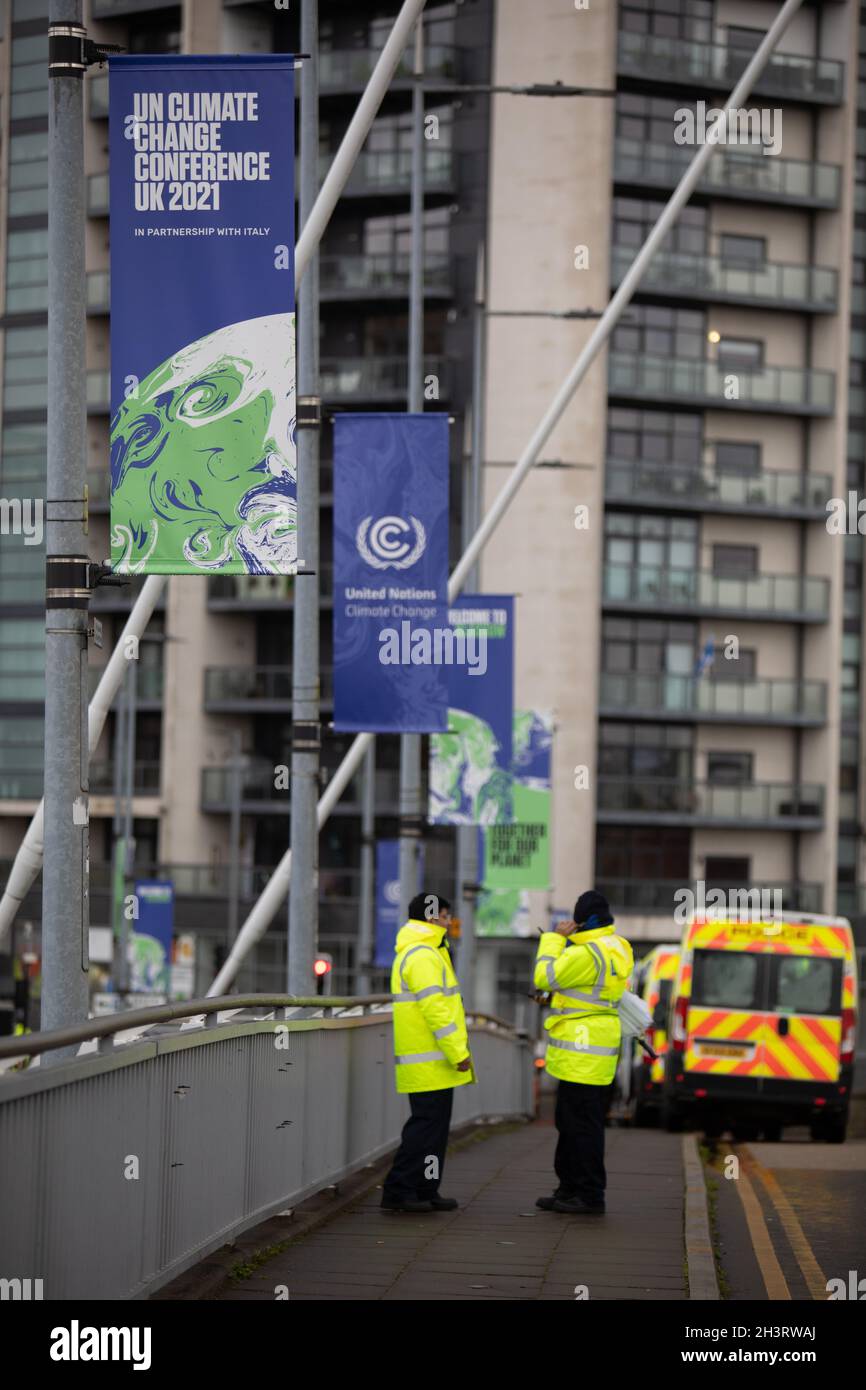 Cop26 Security Fencing High Resolution Stock Photography and Images - Alamy