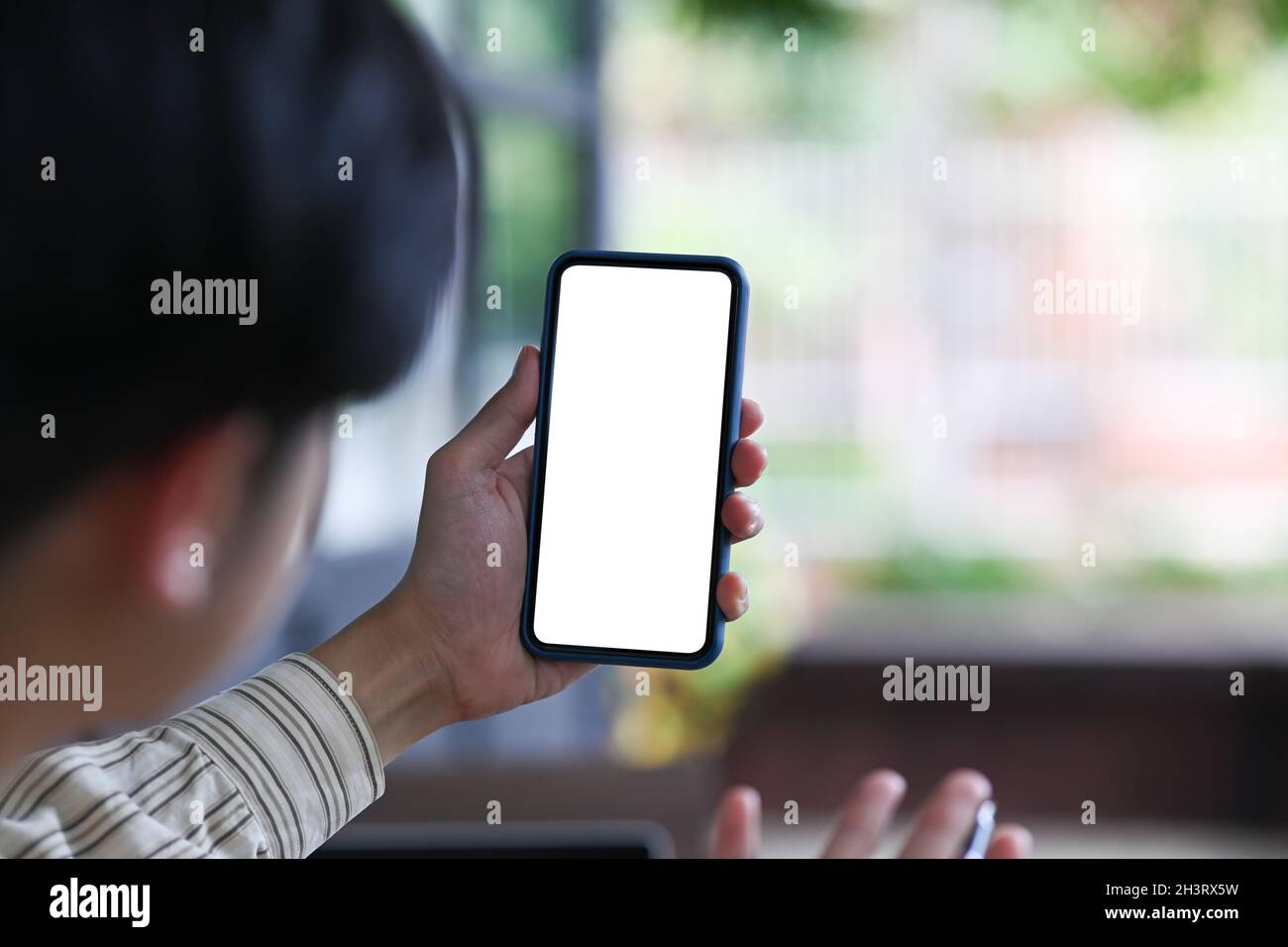 Man making video on touch hi-res stock photography and images - Alamy