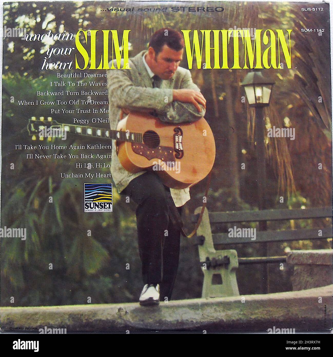 1960s Slim Whitman Original Vintage Vinyl Record Album Lp Stock Photo ...