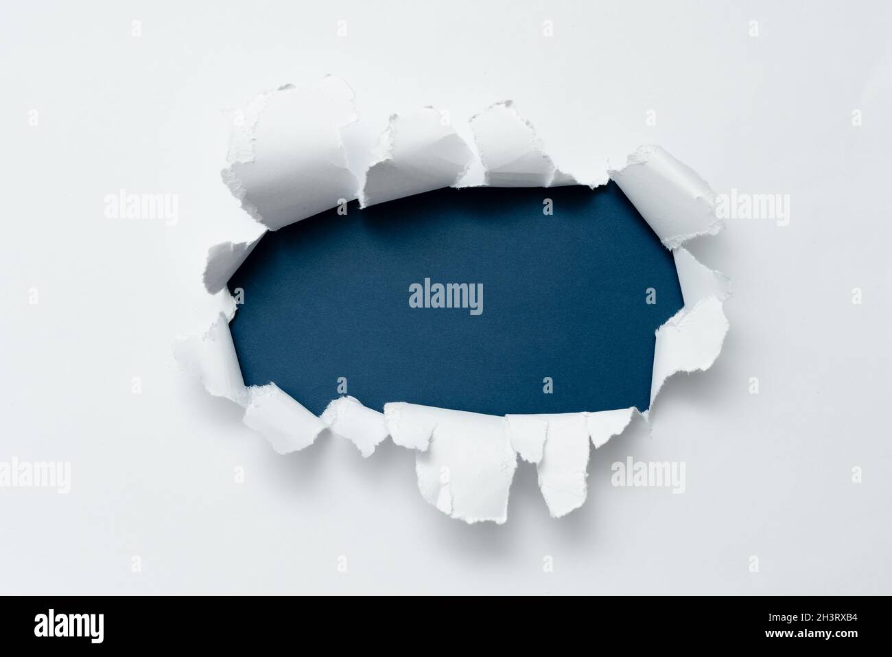 Abstract plain tear paper showing background conspectus flat sheet ...