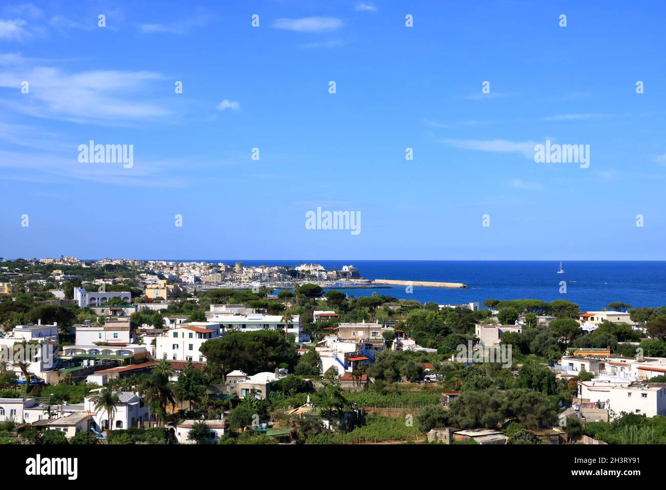 Aerial View of Forio, Ischia Island in Italy Stock Photo - Alamy
