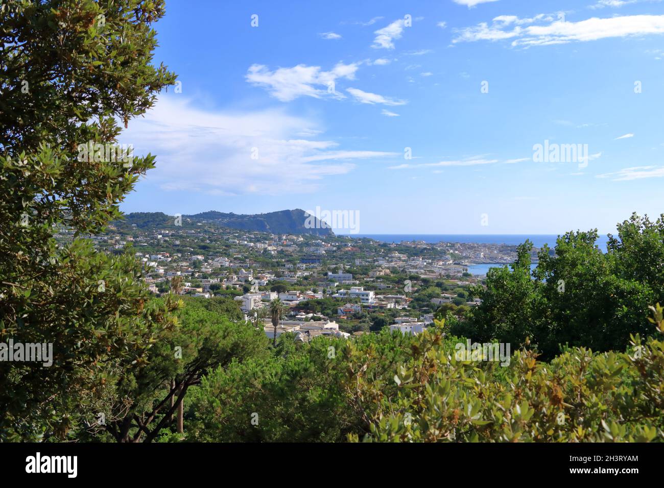 Aerial View of Forio, Ischia Island in Italy Stock Photo - Alamy