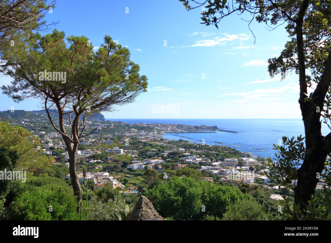 Aerial View of Forio, Ischia Island in Italy Stock Photo - Alamy