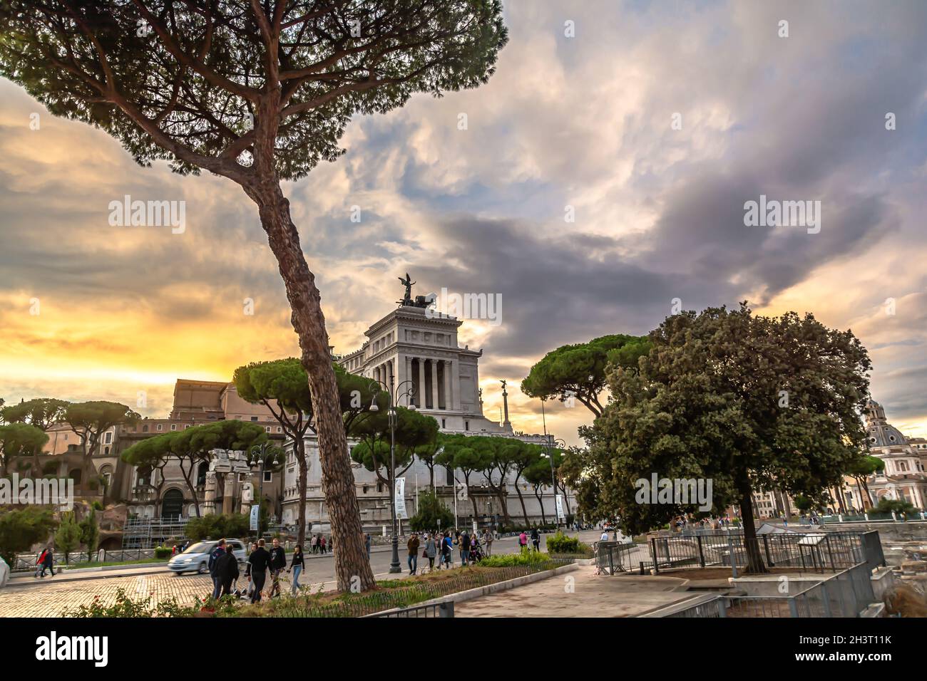 Rome: the Campidoglio, seat of the Municipality of Rome and the Altare ...