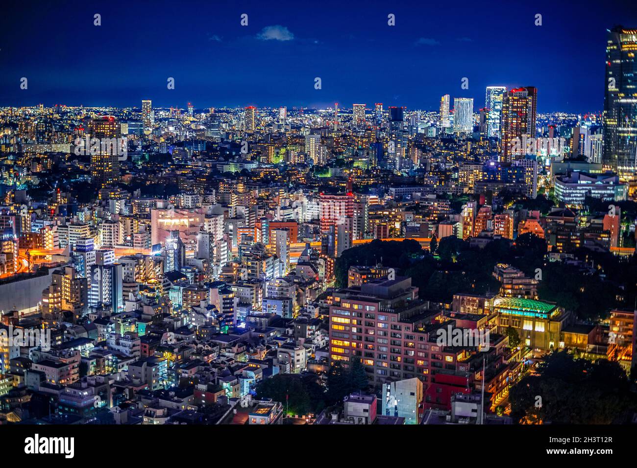 Tokyo night view as seen from Tokyo Tower Stock Photo - Alamy