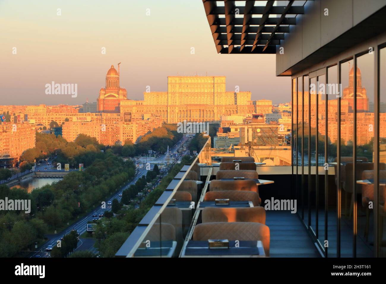Facade of the Parliament Palace in Bucharest from above Stock Photo - Alamy