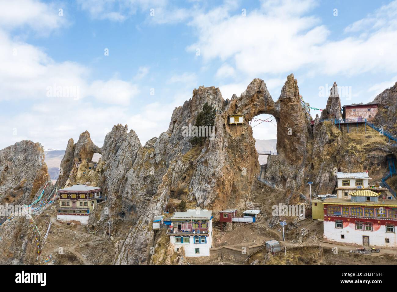 Zizhu mountain closeup in tibet Stock Photo - Alamy