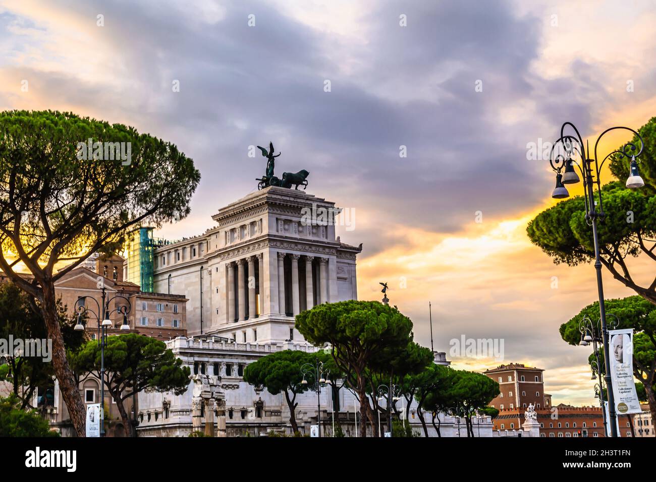 Rome: the Campidoglio, seat of the Municipality of Rome and the Altare ...