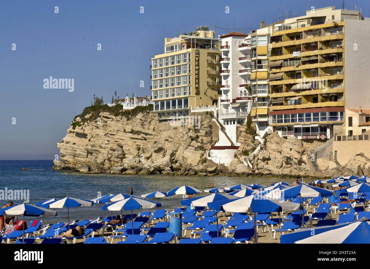 Main beach in Benidorm, Alicante - Spain Stock Photo - Alamy