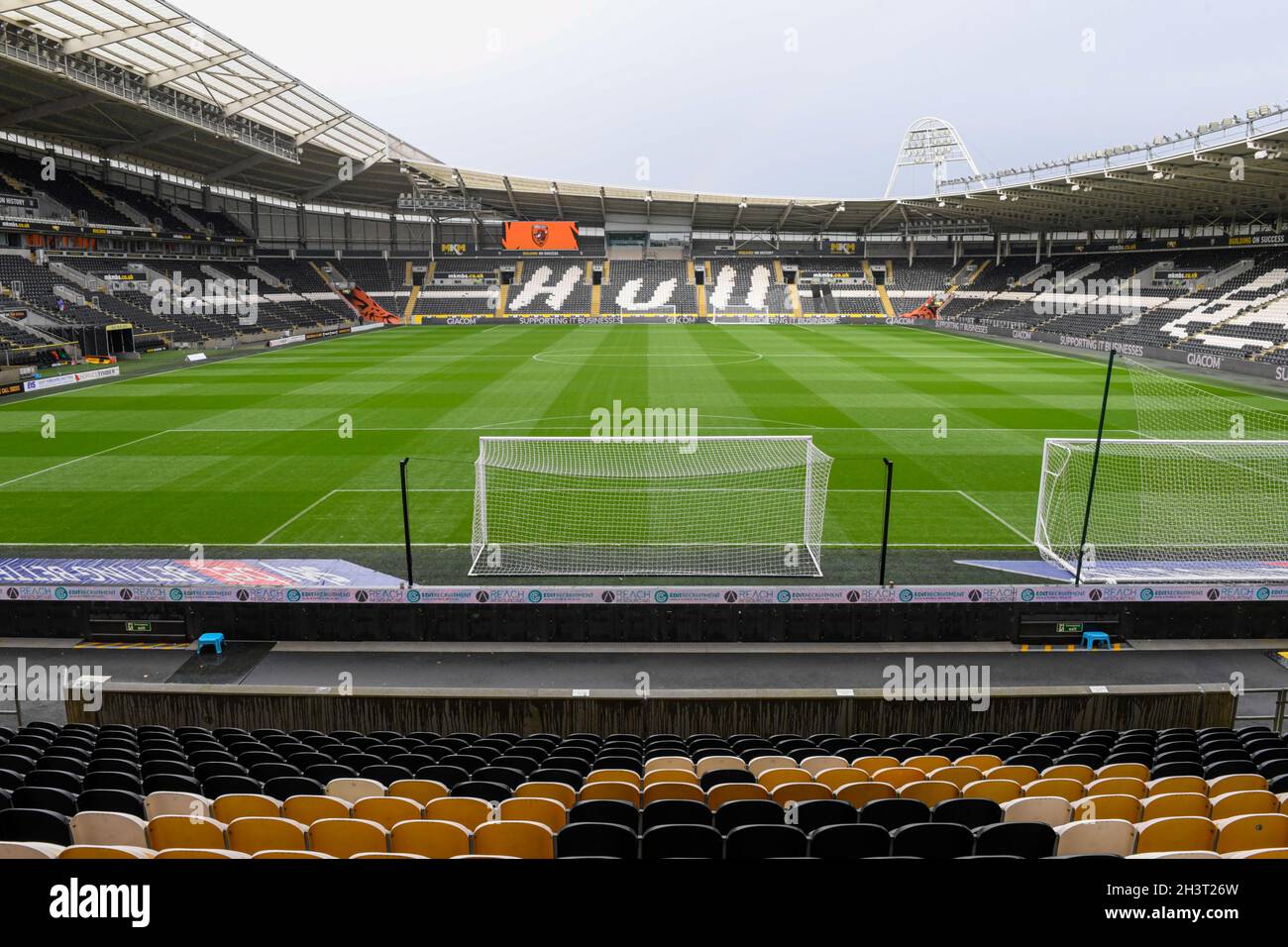 A general view of the MKM stadium, the home of Hull City Stock Photo ...