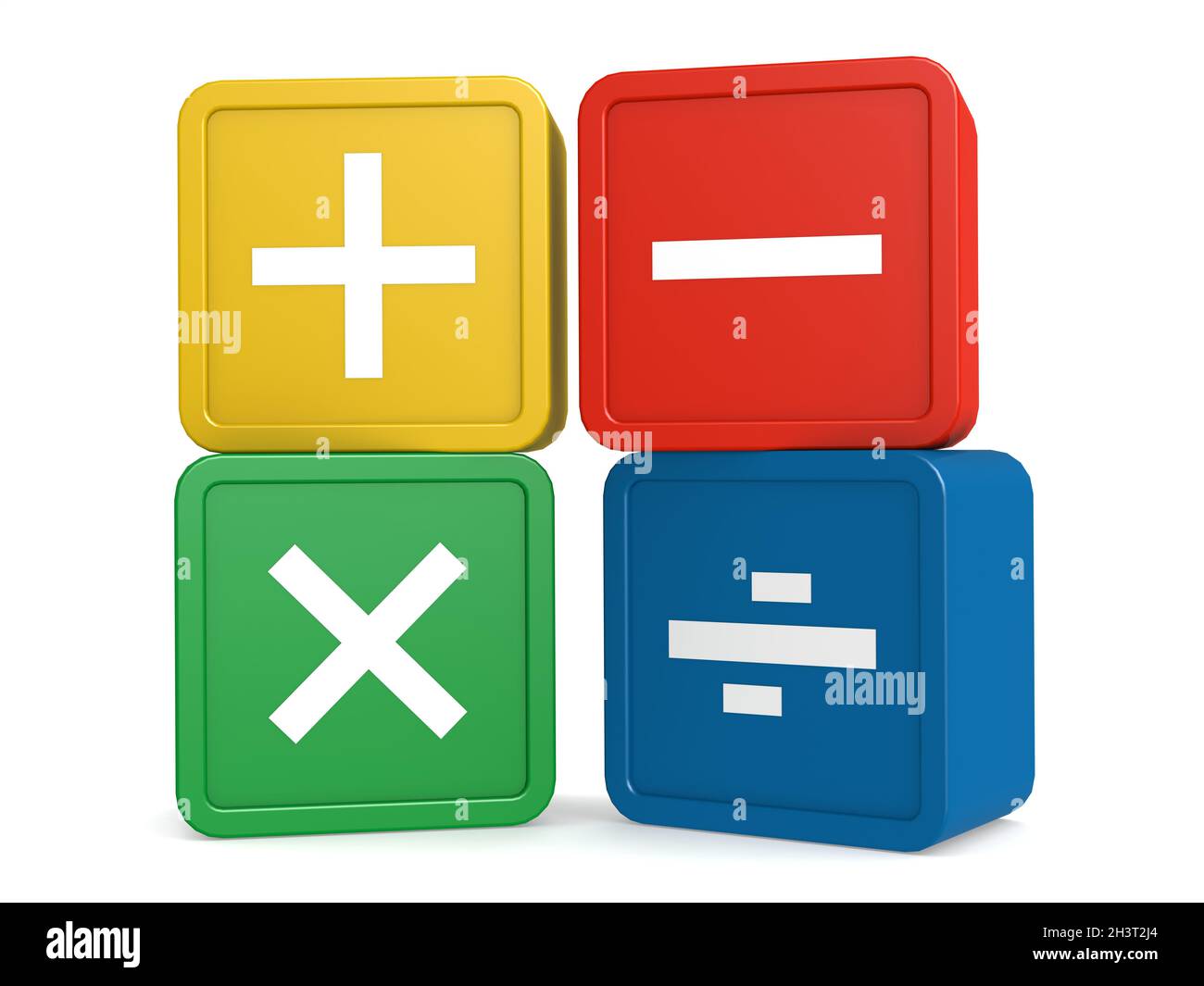 Math Sign Isolated On White Stock Photo - Alamy