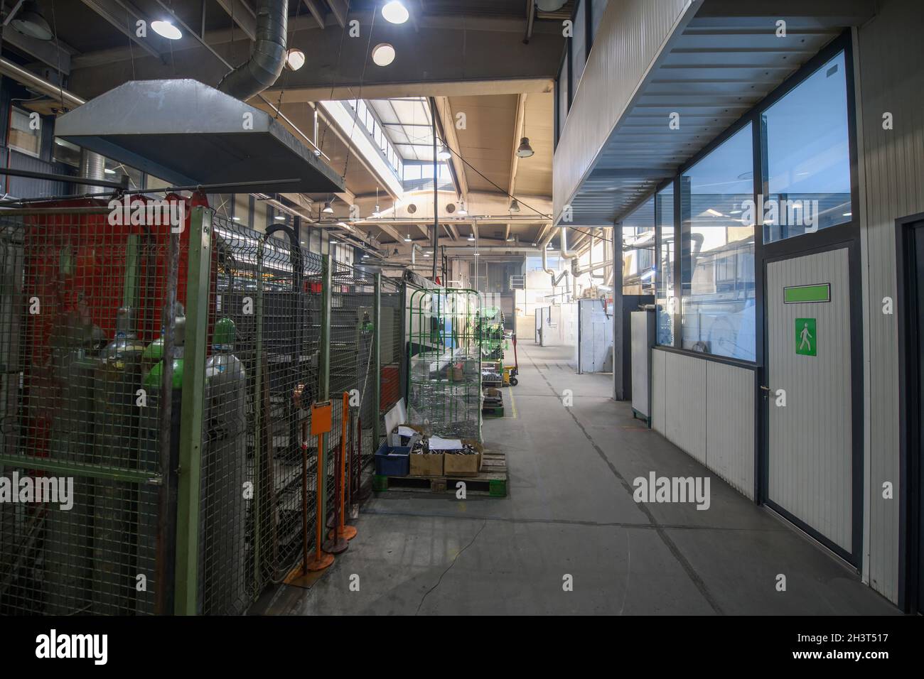Modern industrial factory for mechanical engineering equipment and ...