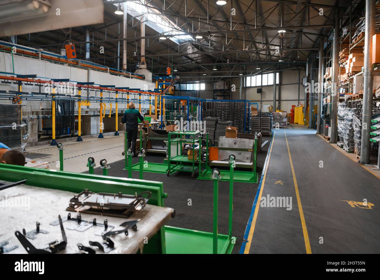 Modern industrial factory for mechanical engineering equipment and ...