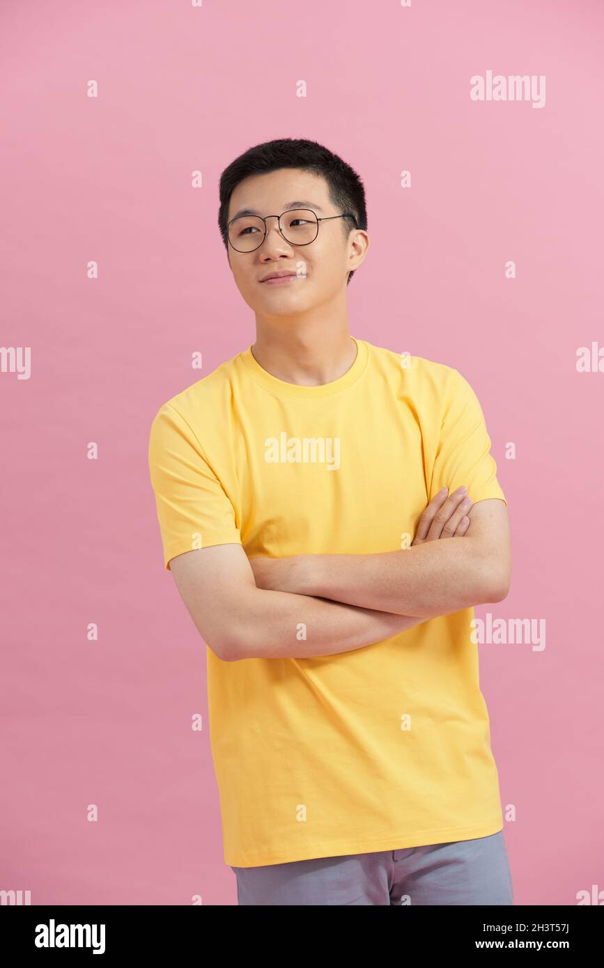 Man crossing arms hi-res stock photography and images - Alamy