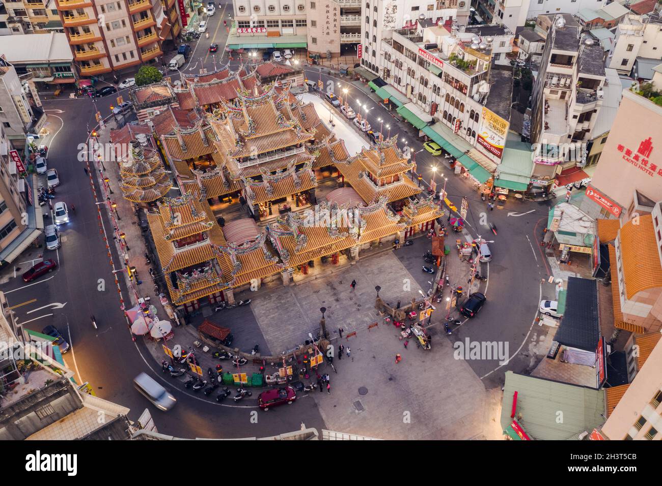 Aerial view of famous Beigang Chaotian Temple Stock Photo - Alamy