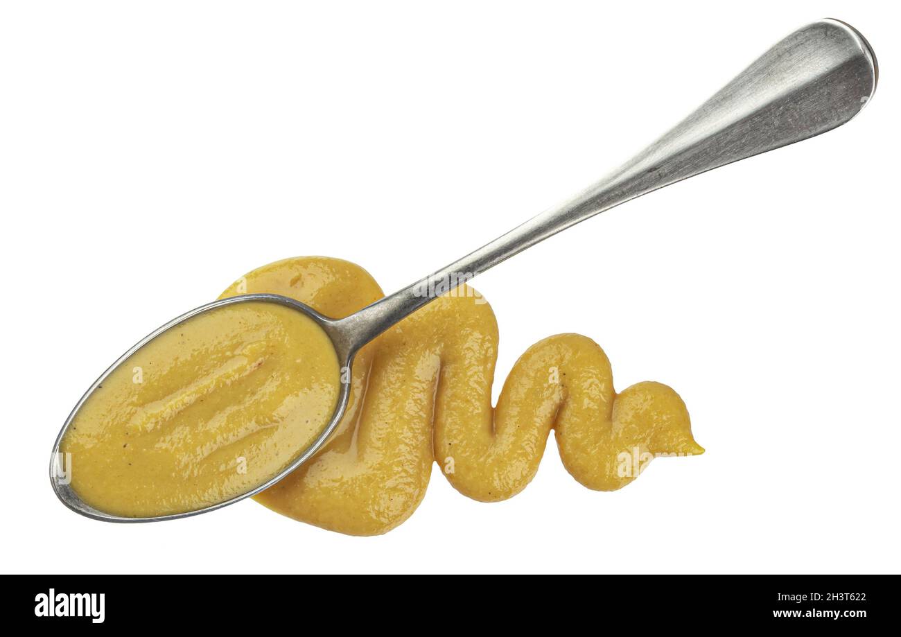 Mustard spoon Cut Out Stock Images & Pictures - Alamy