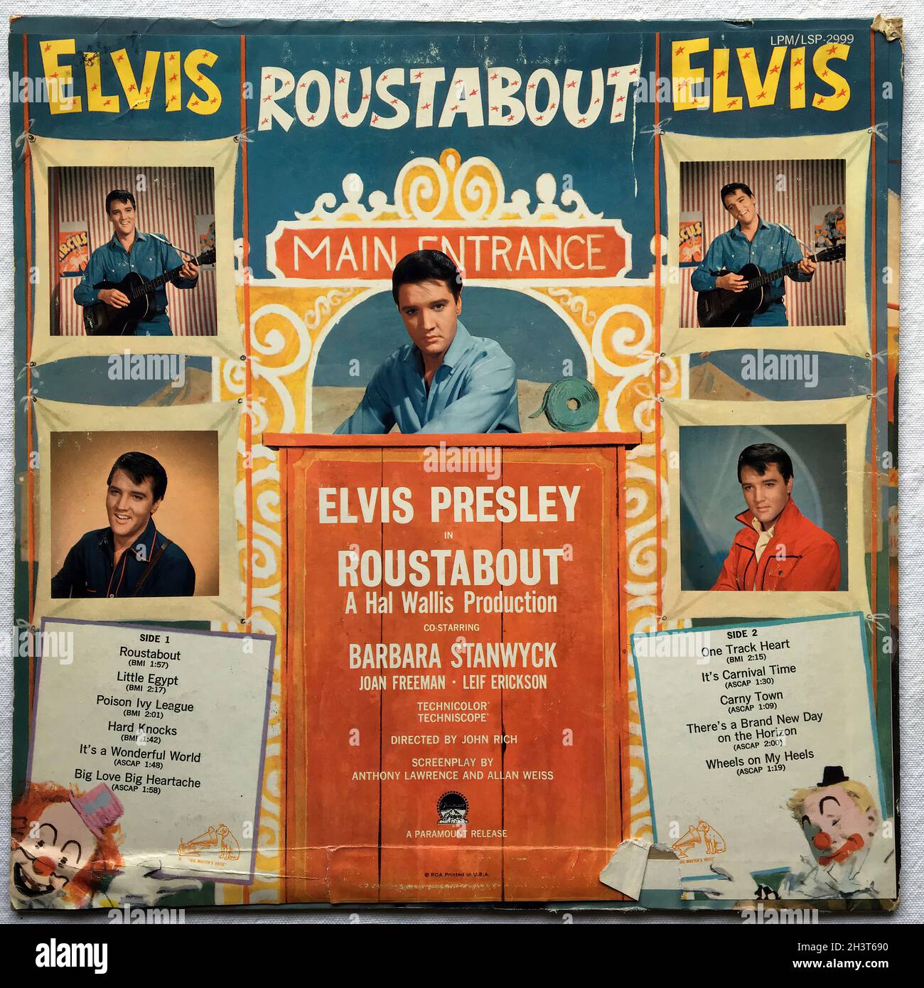 Elvis Presley - Roustabout - Original Vinyl Record 01 Stock Photo - Alamy