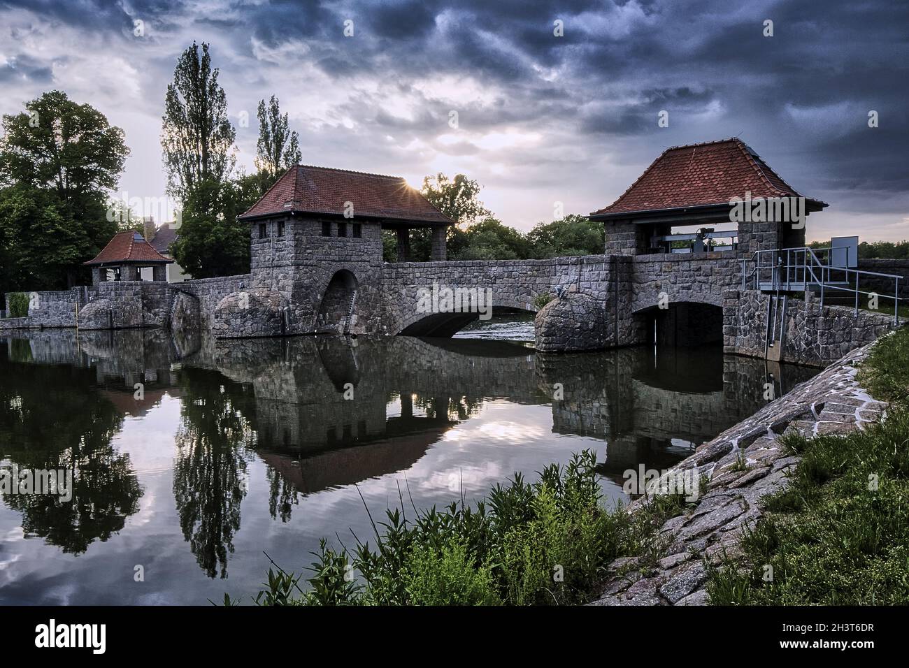 The palm garden weir in Leipzig Stock Photo - Alamy