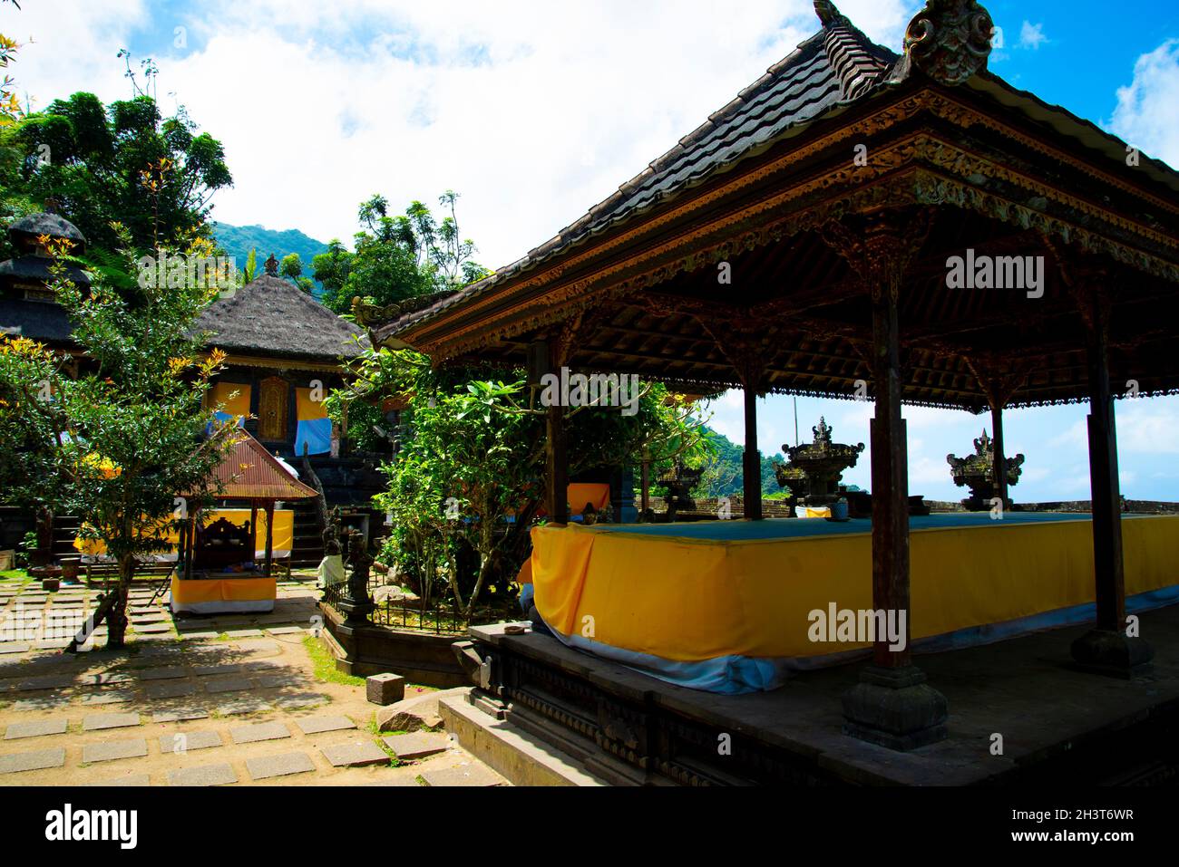 Traditional Balinese Decorative Architecture - Indonesia Stock Photo ...