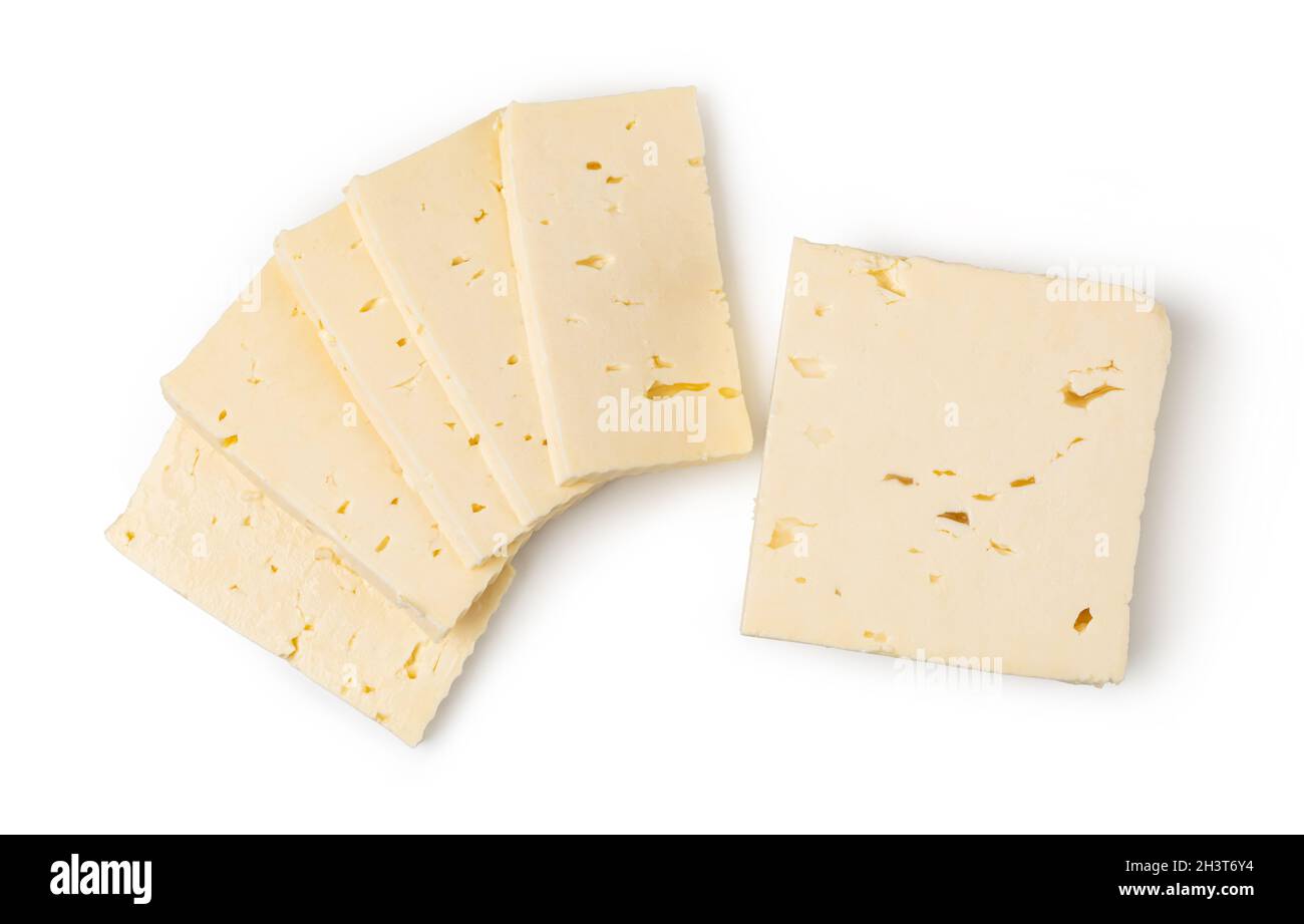 Feta cheese slice Cut Out Stock Images & Pictures - Alamy