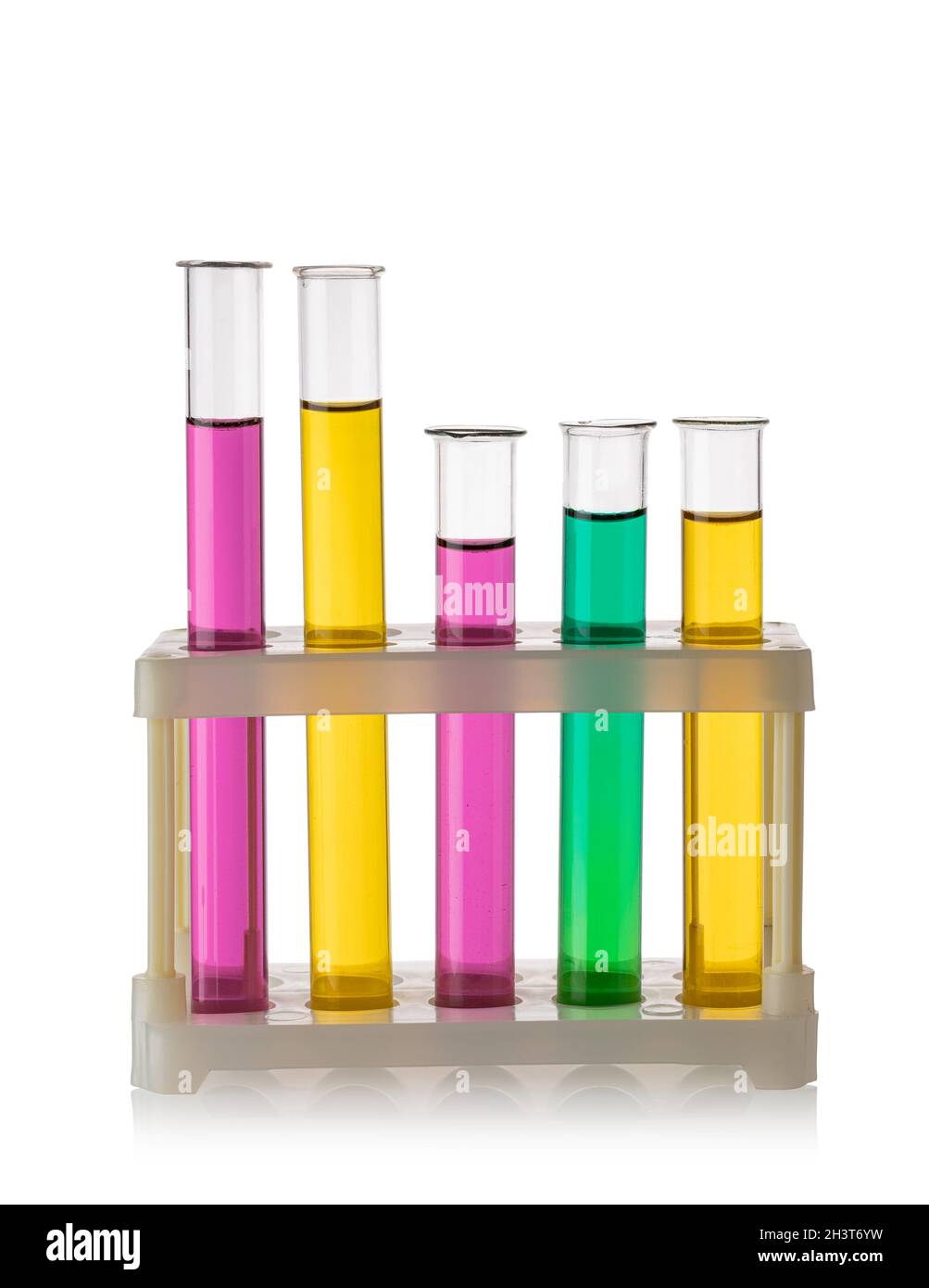 Test tubes with colorful chemicals Stock Photo - Alamy