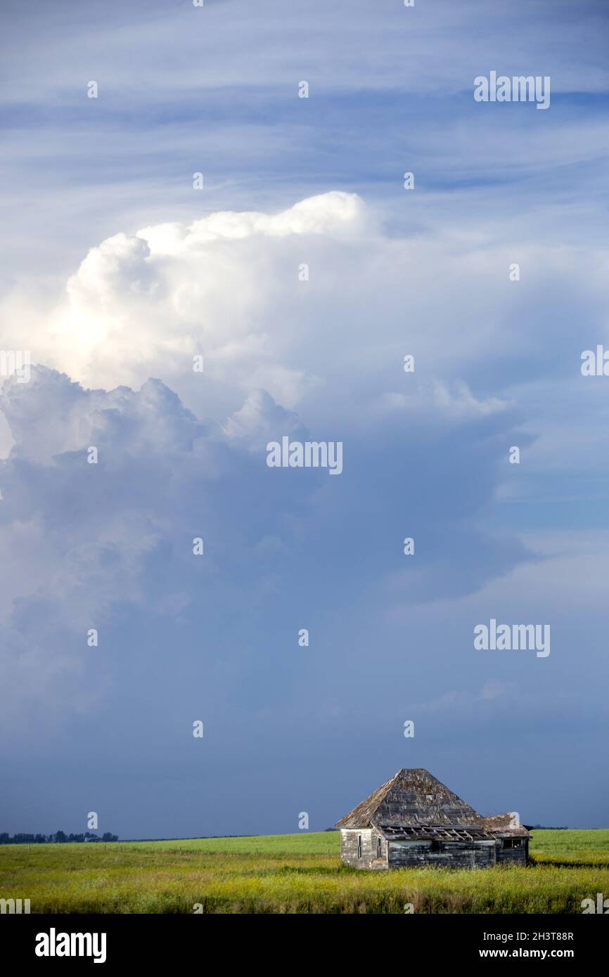 Prairie Storm Clouds Canada Stock Photo - Alamy
