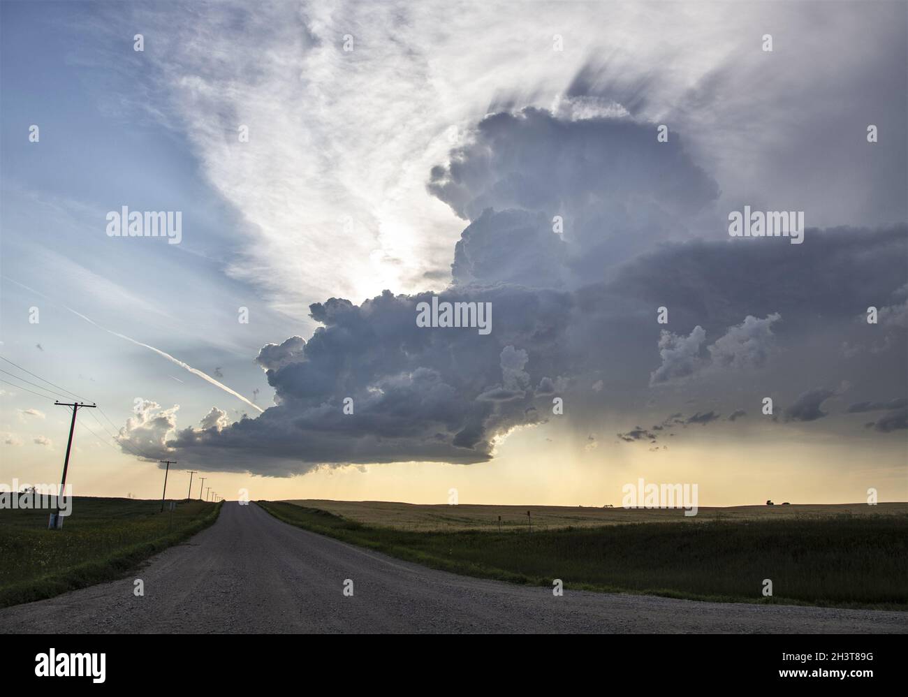 Prairie Storm Clouds Canada Stock Photo - Alamy