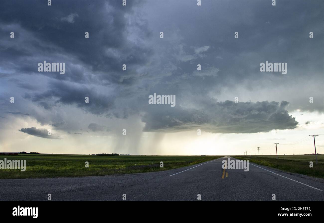 Prairie Storm Clouds Canada Stock Photo - Alamy