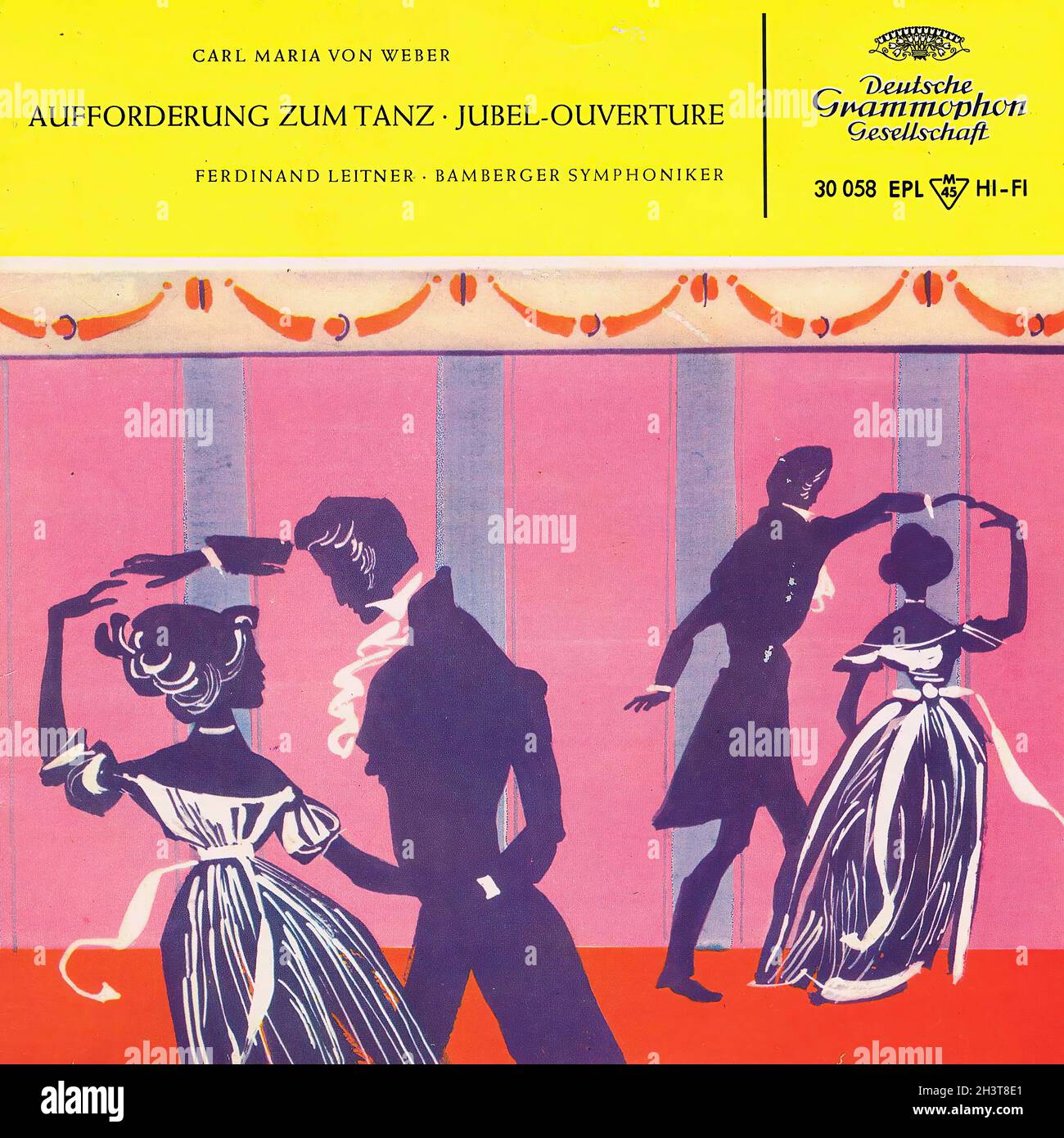 Weber Jubel Overture - Lehmann - DGG Tulips 45 - Classical Music Vintage Vinyl Record Stock ...