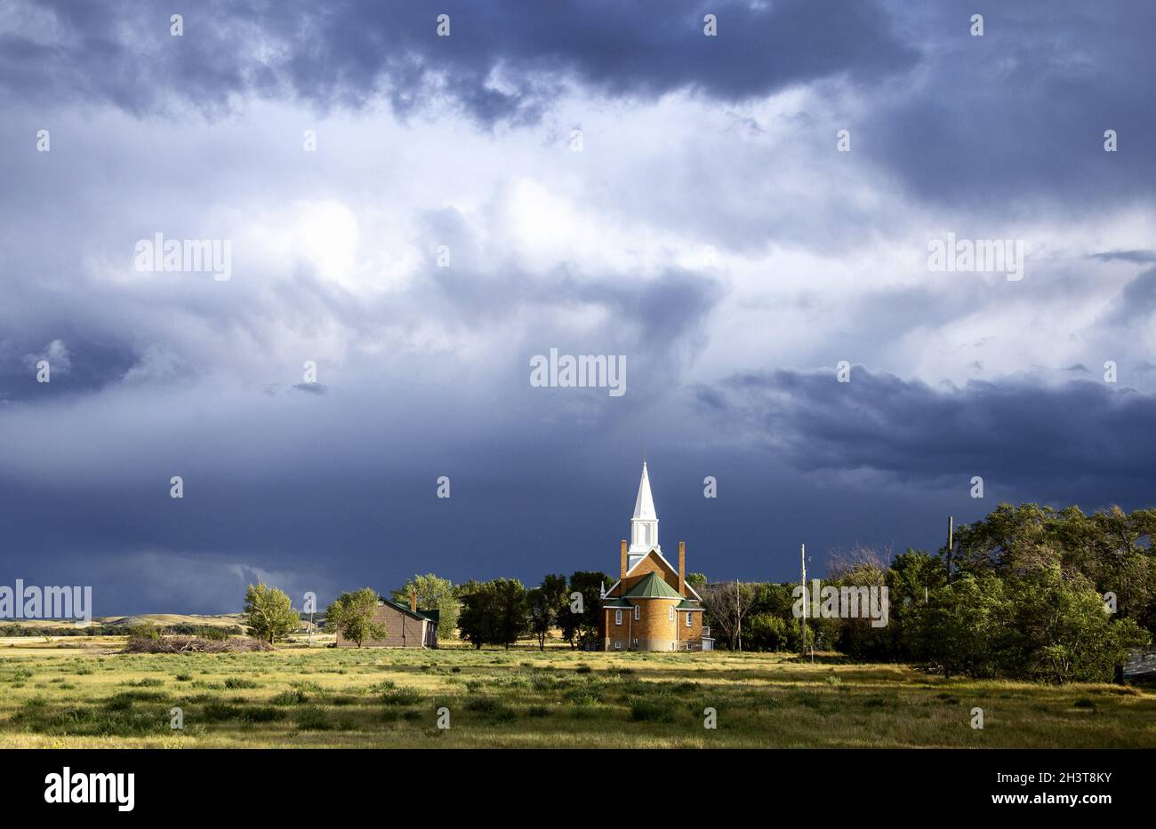 Prairie Storm Clouds Canada Stock Photo - Alamy